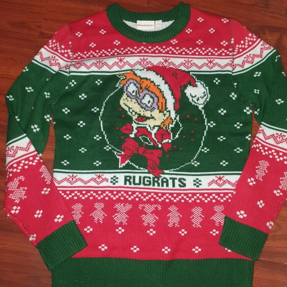 Nickelodeon | Sweaters | Nickelodeon Rugrats Chucky Finster Christmas ...